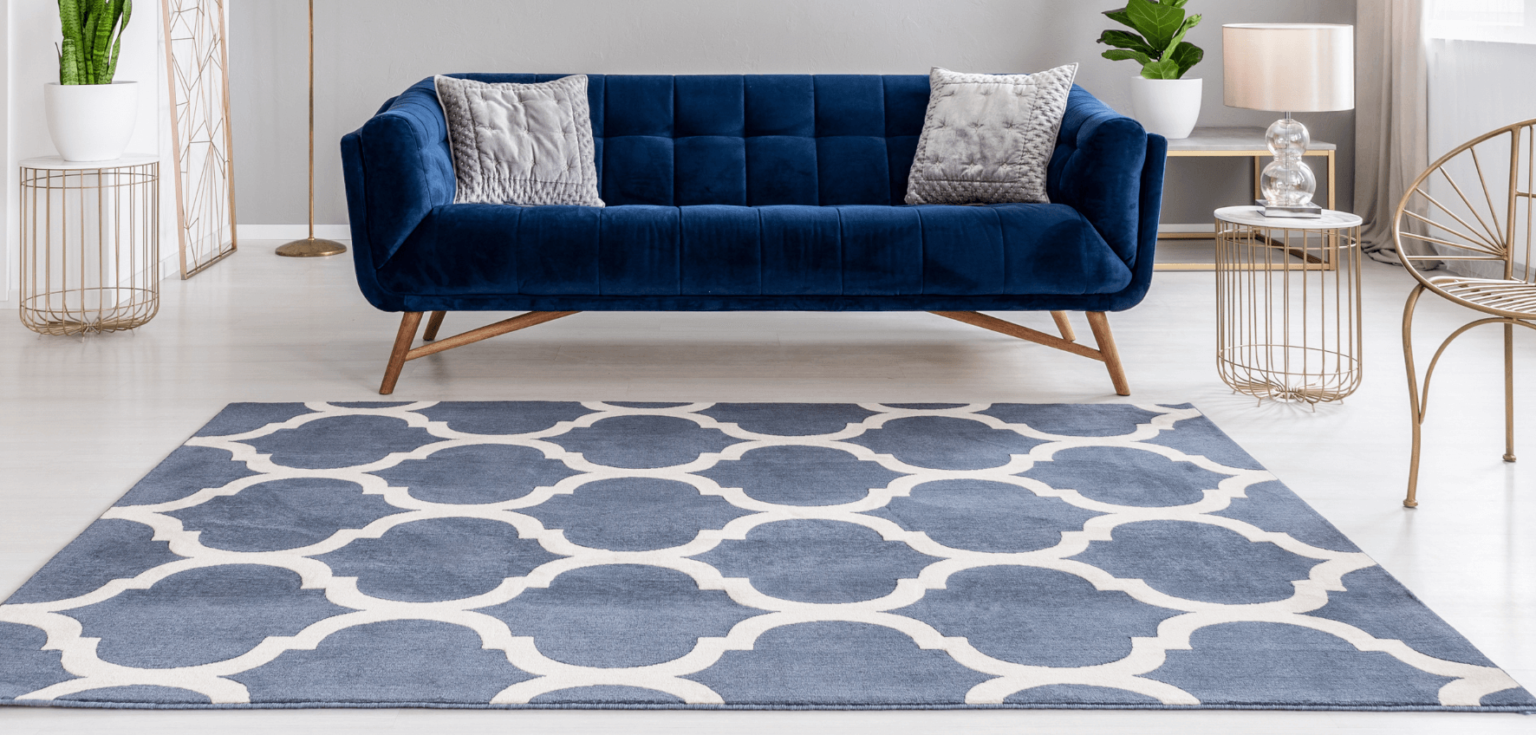 Tapis Dream Géométrique Marron Crème Carrés - Tapiso